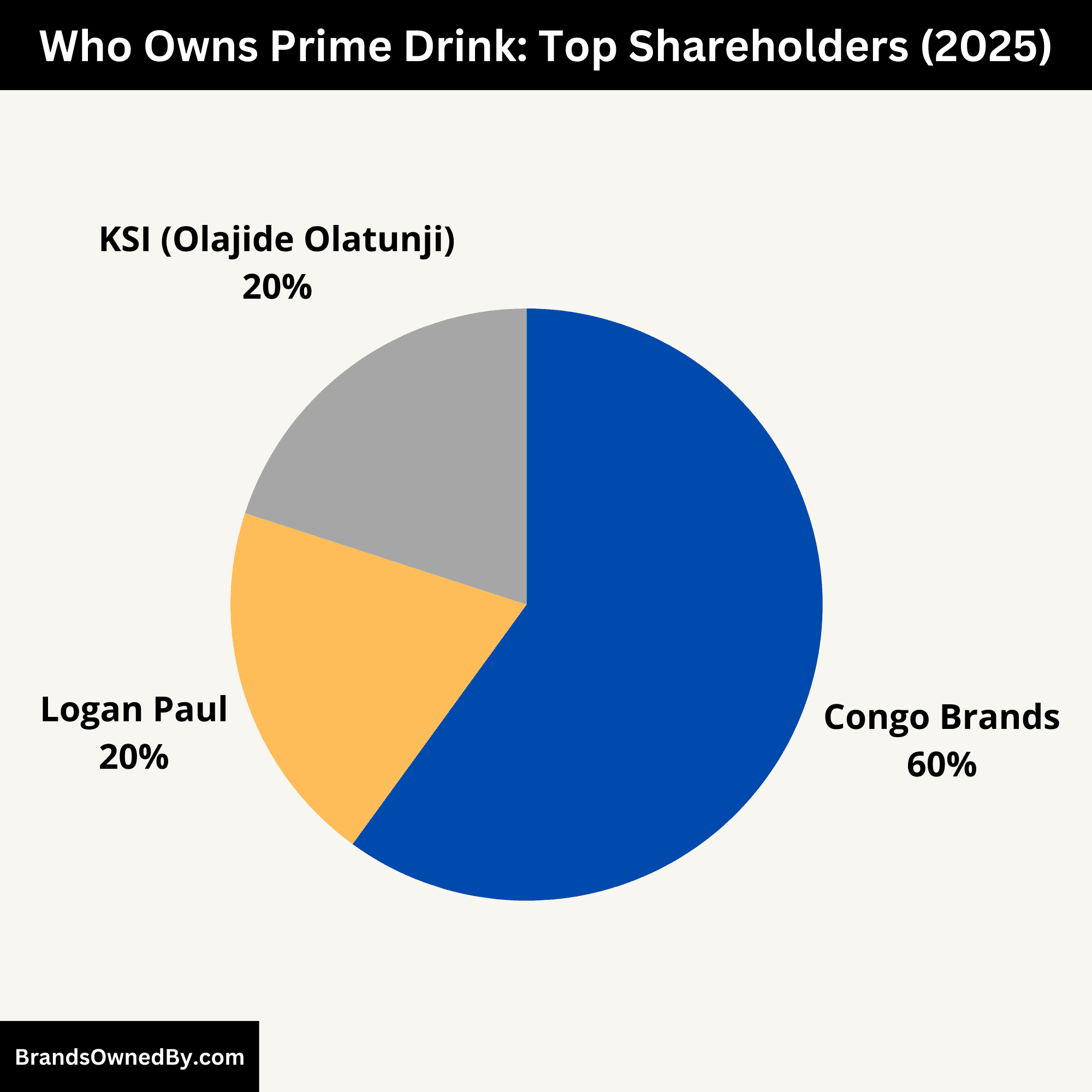 Who Owns Prime Drink: Top Shareholders – Brands Owned By